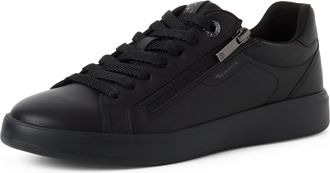 Tamaris Damen Low-Top Sneaker, Frauen Sneaker,Wechselfu&szlig;bett,Comfort Lining,feminin,Heart and Sole,Lifestyle,modisch,modern,Black Uni,38 EU