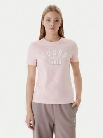 Guess T-Shirt V6RI15 J1314 Rosa Regular Fit