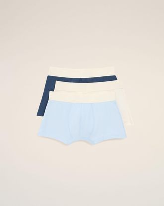 Ami Pack Trois Boxers Ami De Coeur en Coton Creme & encre & cachemire - XL - Homme