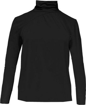 Tuzzi Nero T-Shirt mit Raffdetail am Hals