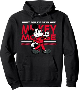 Disney Racing Mickey Mouse Race Driver Built for 1st Place Pullover Hoodie