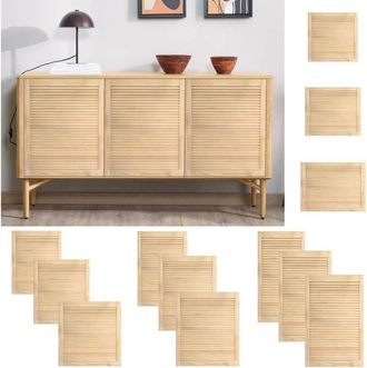 Fimei Fimei - Portes &agrave; persiennes 2 pcs Bois de pin massif 69x59,4 cm