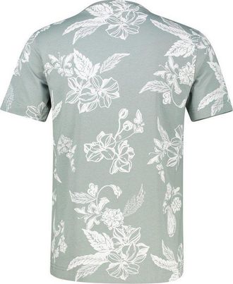 Lerros T-Shirt T-Shirt mit O-Neck, All-over-Print in grossen Gr&ouml;&szlig;en