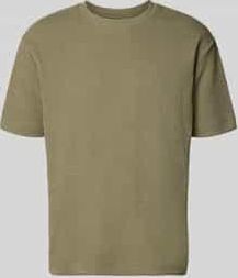 Marc O'Polo Denim Relaxed Fit T-Shirt aus Baumwoll-Mix in Boucl&eacute;-Optik