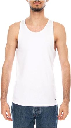 Obey Homme, Tops, Blanc, Taille: M Standard Rib Tank 2-Pack