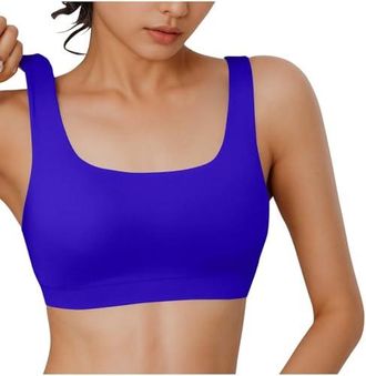 Generic D&eacute;bardeur de sport respirant haute r&eacute;sistance aux chocs pour femme avec soutien, bleu, XXL