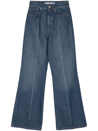 A.P.C. Weite Clienteau High-Rise-Jeans - Blau