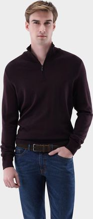 van Laack Troyer aus merzerisierter Merinowolle mit Farbdetail