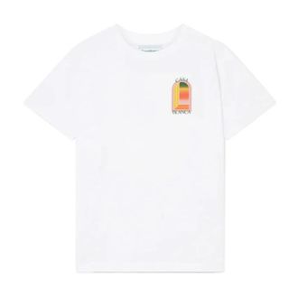 Casablanca Gradient LArche T-Shirt - - Tops - Herren - Wei&szlig; - 2XL