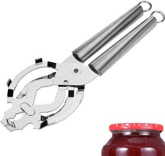 Westmark Ouvre-Bocal pour Couvercles &agrave; Vis jusqu&agrave; 10 cm de Diam&egrave;tre, Longueur : 26,3 cm, Acier inoxydable, Glory, Argent&eacute;, 18382270