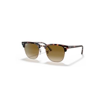 Ray-Ban Clubmaster Fleck Sonnenbrillen Tortoise Fassung Braun Glas 49-21