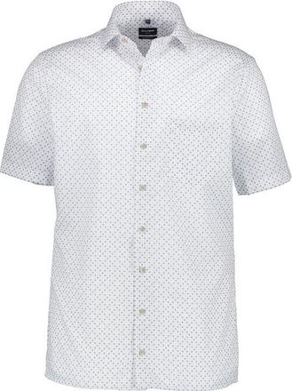 Olymp Herren Kurzarmhemd beige gemustert