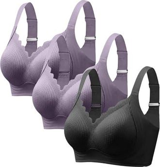 Generic Nouveau soutien-gorge sans armatures grande taille pour femme, fin, respirant, souligne les gros seins et met en valeur de belles courbes parfaites. B