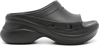 Balenciaga X Crocs 50mm Logo-embossed Slides