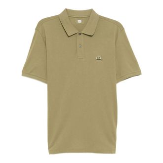 C.P. Company Logo Polo - - Tops - Herren - Gr&uuml;n - S