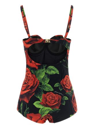 Dolce & Gabbana Womens Multicolor Polyamide One-Piece Swimsuit Clothing