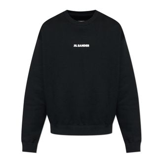 Jil Sander Logo Sweatshirt - - Sweatshirts & Hoodies - Herren - Schwarzk - L