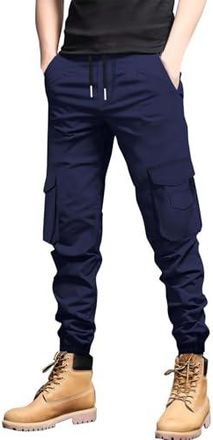 Generic Pantalon cargo stretch pour homme - Coupe ajust&eacute;e - L&eacute;ger et extensible - Pantalon de loisirs - Pantalon de randonn&eacute;e - Gym - Fitness - Jogging - Pant