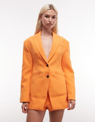 Asos Eleganter, figurbetonter Blazer in Orange