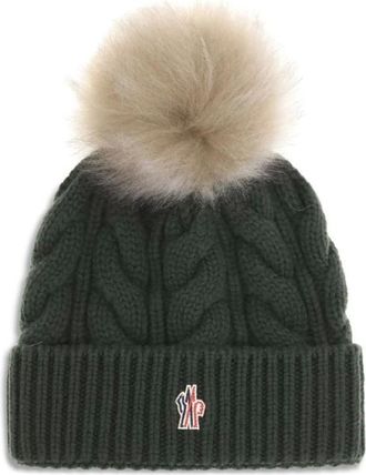 Moncler Femme, Accessoires, Vert, Taille: ONE Size Grenoble Fleece Wool Beanie