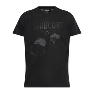 Dsquared2 T-Shirt mit Druck - - Tops - Herren - Schwarzk - S