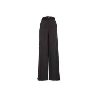Elisabetta Franchi Wide Hosen - - Trousers - Damen - Schwarzk - XS