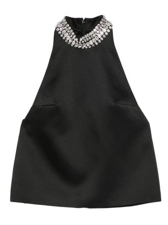 Retrofête blouse Ardiana à ornements - Noir