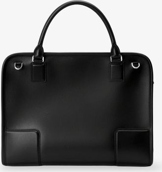 Loewe Womens Leather Handbag Amazona 180 Black Handbags Hand Bags