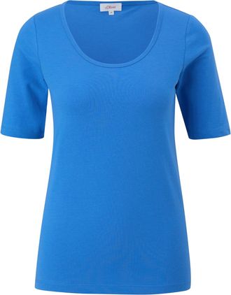 s.Oliver Damen 2142196 T-Shirt, 5531 blau, 34