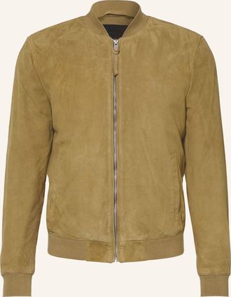 AllSaints Allsaints Lederjacke Morten gruen