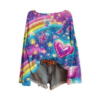 Generic Pull textur&eacute; en tricot &eacute;pais doux et confortable pour la Saint-Valentin 2026, rose, XL