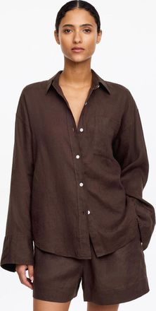 Arket Leinenhemd -Braun