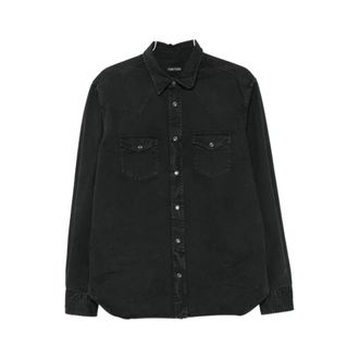 Tom Ford Westernhemd - - Shirts - Herren - Schwarzk - XL