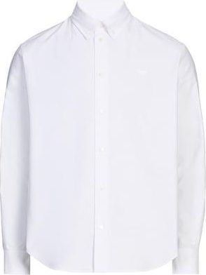 Maison Kitsun&eacute; Chemise droite en coton brod&eacute;