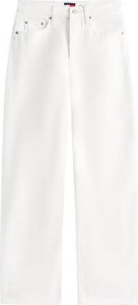 Tommy Hilfiger Jean droit taille haute en coton m&eacute;lang&eacute;