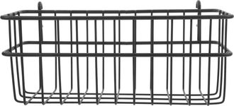 DOITOOL Lochwand Drahtk&ouml;rbe Ohne Bohren Schwarzer Eisen H&auml;ngekorb Robuster Wand Organizer F&uuml;r Garage K&uuml;che Bad Platzsparende Wandaufbewahrung Einfache Montage