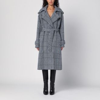 Dolce & Gabbana Houndstooth wool checked coat