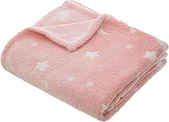 Atmosphera Atmosphera - Plaid Enfant Motif Phosphorescent - Rose 125x150 cm