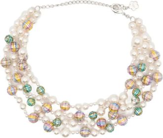 Shushu/Tong Shushu/Tong, Femme, Accessoires, Blanc, Taille: ONE Size X Yvmin Multi-Strand Painted-Pearl Necklace
