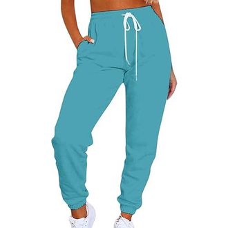 Generico Pantalon de surv&ecirc;tement ample pour femme Curvy Pantalon de jogging pour femme avec poches larges, pantalon de surv&ecirc;tement doux et confortable pantalon