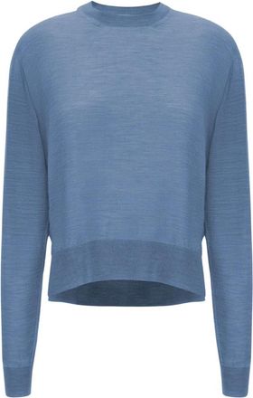 Jil Sander Damen, Strickwaren, Blau, LGr&ouml;&szlig;e