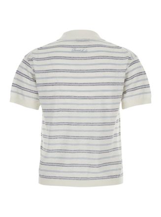 Dunst Womens Polo Shirt Linen Blend White T-Shirts & Jerseys