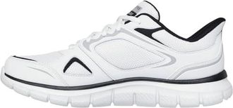 Skechers Baskets de Piste Mains-Libres pour Homme, Blanc, 42 EU, Blanc, 43 EU