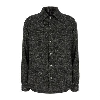 Dolce & Gabbana Wool Blend Shirt - - Shirts - Herren - Grau - L