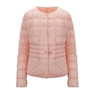 Fay Kurze Daunenjacke mit Druckknopf - - Jackets - Damen - Rosa - L