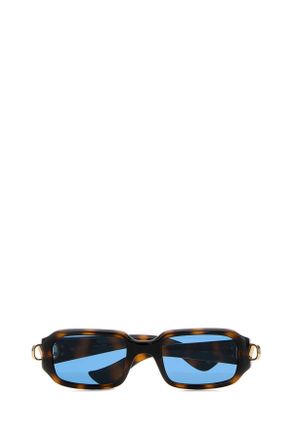 Valentino Garavani Womens Multicolor Acetate Sunglasses Havanahavanablue Occhiali Da Sole