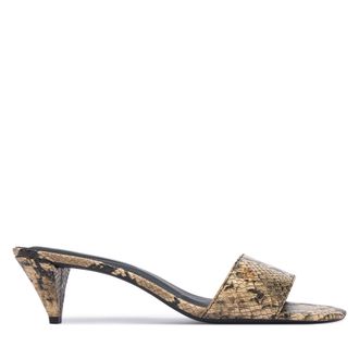 Tommy Hilfiger Pantoletten Tommy Hilfiger Th Mid Mule FW0FW09429 Beige