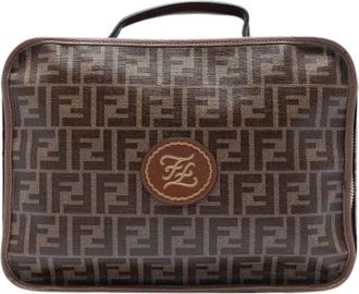 Fendi unisex, Pre-owned, Brun, Taille: ONE Size Sac de voyage Pre-owned