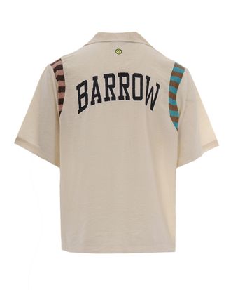 Barrow Mens Bowling Shirt Cream Viscose Polyamide-Nylon Polyamide/nylon