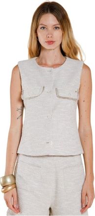 Mason's Femme, Vestes, Beige, Taille: 40 FR Giselle Blazer